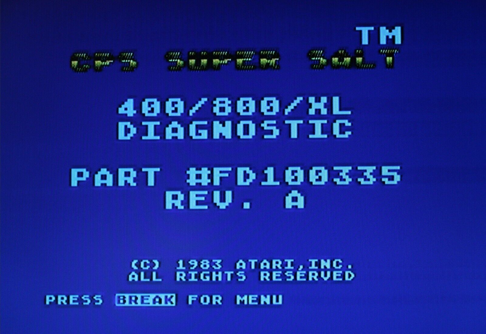 Super Salt Diagnostic Cartridge - Retro Electronics