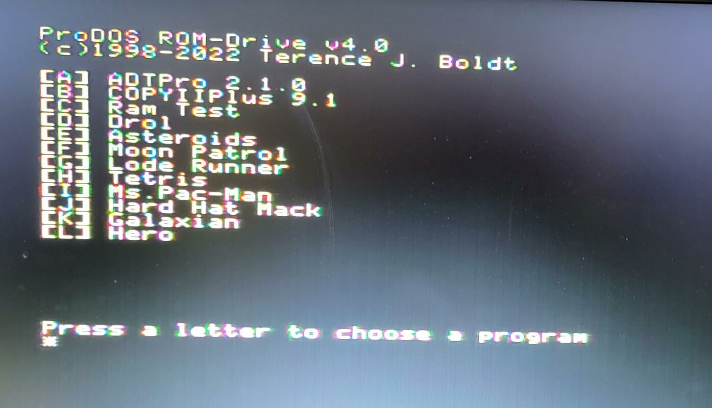ProDOS ROM 1MB Drive v4.0 - Retro Electronics