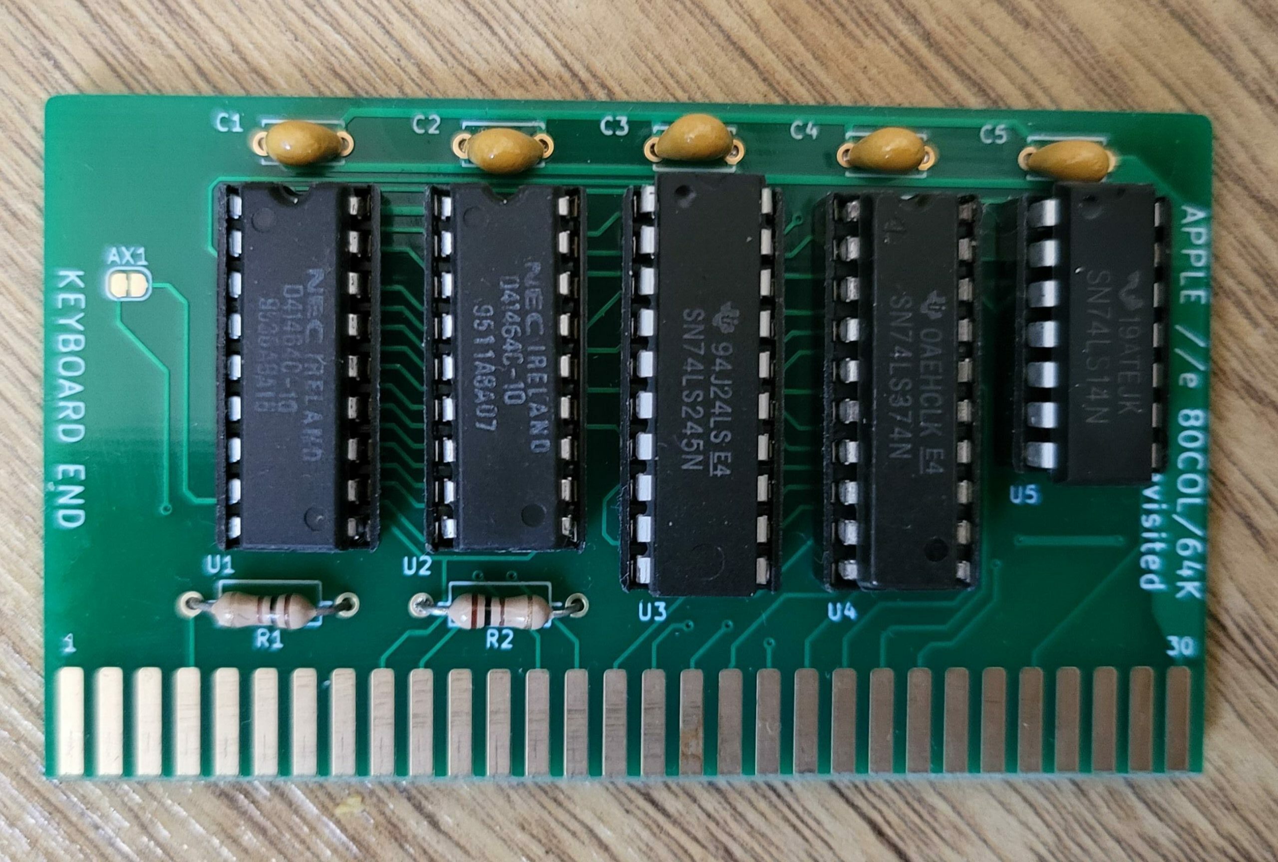 Apple IIe 80 Column 64K Expansion Card Revisted Retro Electronics Apple IIe 80 Column 64K Expansion Card Revisted Retro Electronics
