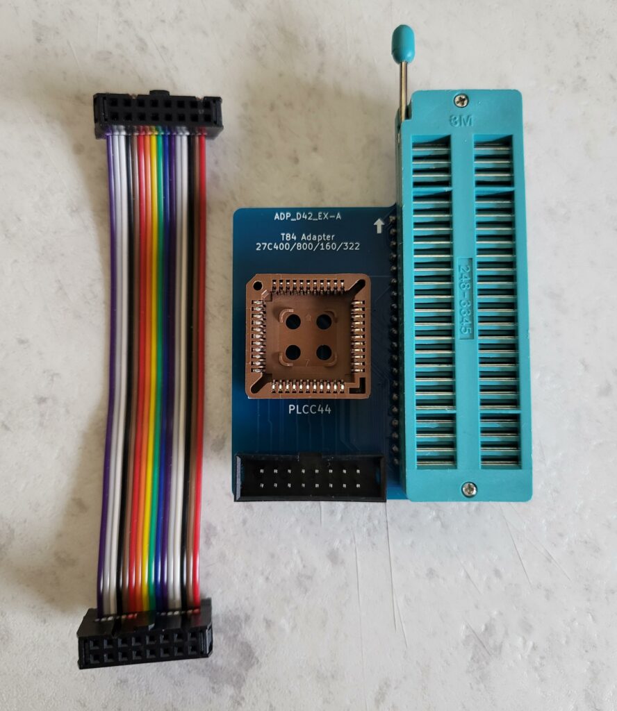 ADP_D42_EX-A adapter for PLCC44 DIP42 27Cxxx EEPROM for T48 Programmer - Retro Electronics