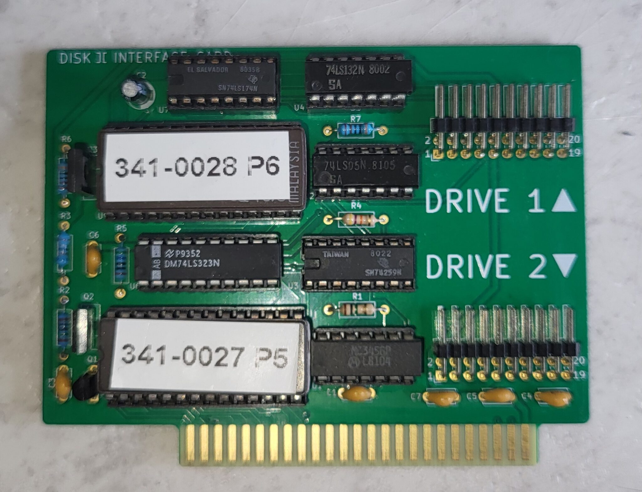 Apple Disk II Interface Replica Card - Retro Electronics