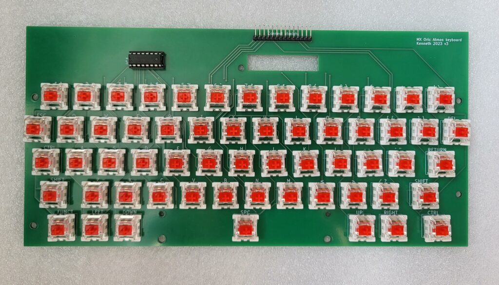 MX Oric-1 / Atmos Keyboard Clone PCB - Retro Electronics